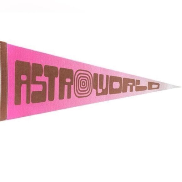 Wall Decor | Nwot Travis Scott 221 Astroworld Tourpennant Flag 24 ...